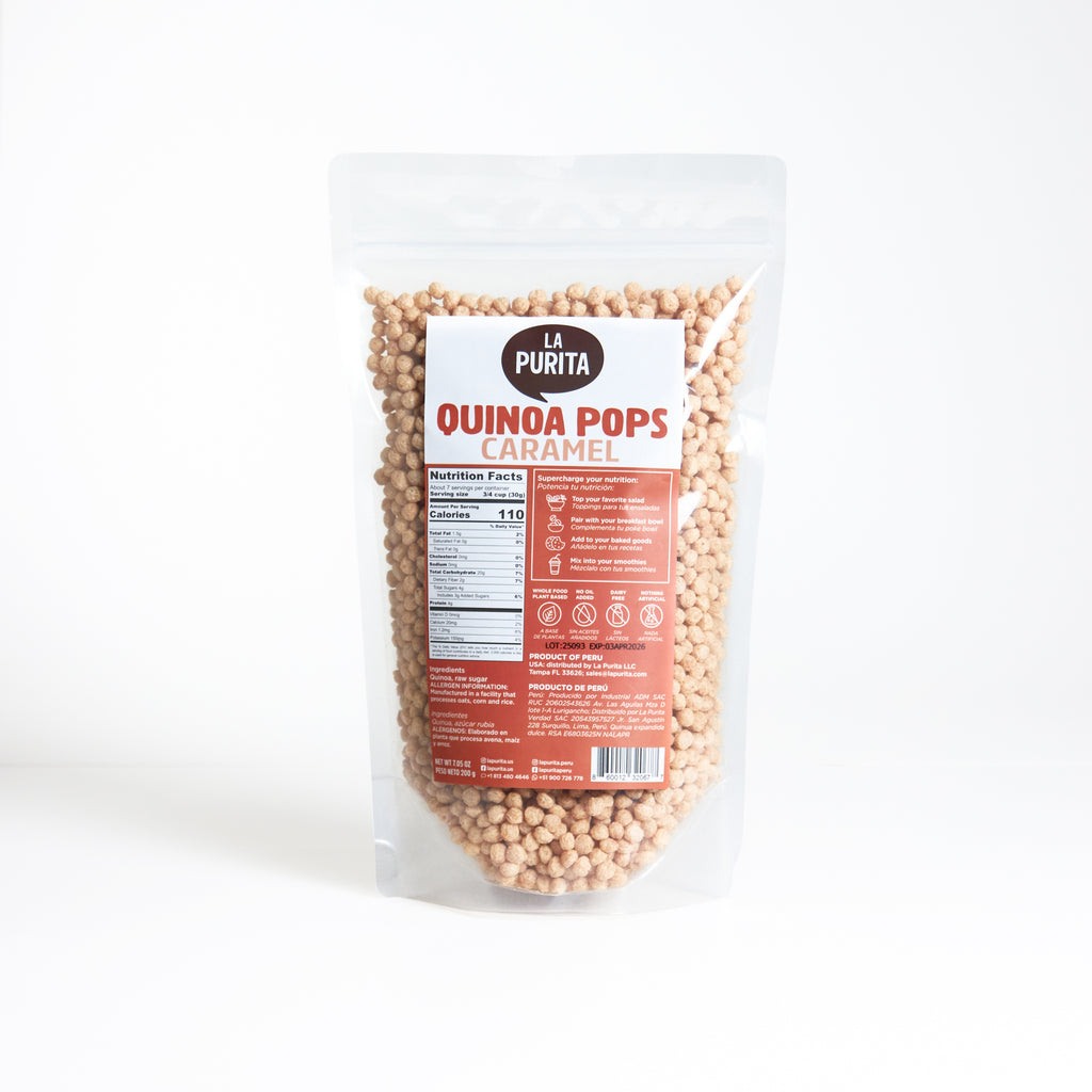 Quinua Pop Caramel 200g | Snack Saludables | La Purita